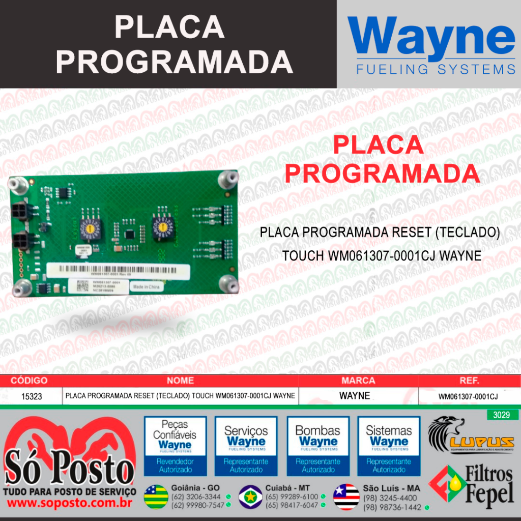 PLACA PROGRAMADA – So Posto